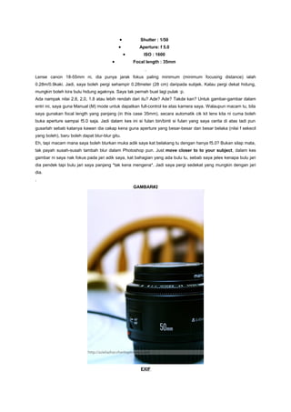'BOKEH" dengan hanya kit lens ! | PDF