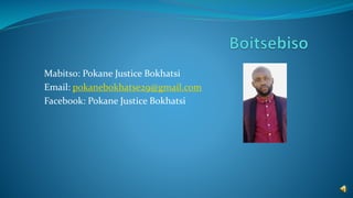 Mats'oao a liphoofolo ka Pokane Bokhatsi | PPTX