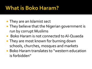 Boko haram presentation 2 | PPTX