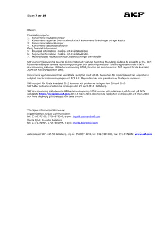 Bokslutskommunike 2009 | PDF