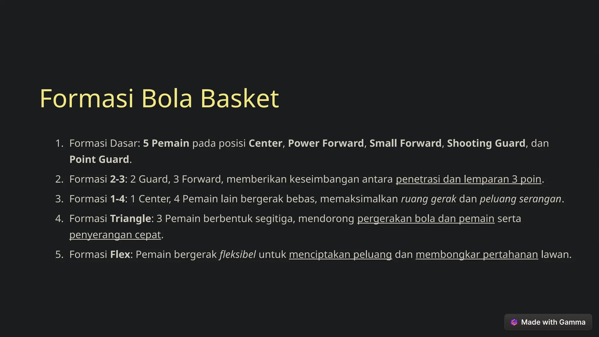 TEKNIK DASAR PERMAINAN BOLA BASKET KELAS XI | PPTX