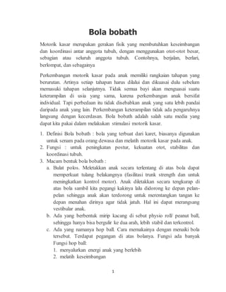Bola bobath | DOCX