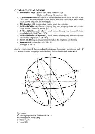 Bola langit dan tata koordinat | PDF