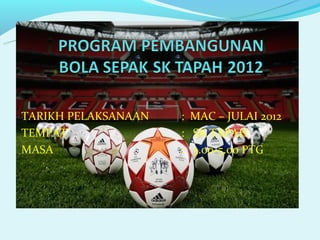 Bola sepak sk tapah | PPT