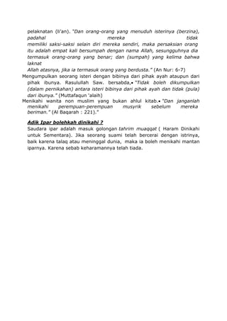 Bolehkah Menikah Dengan Mantan Adik Ipar Docx