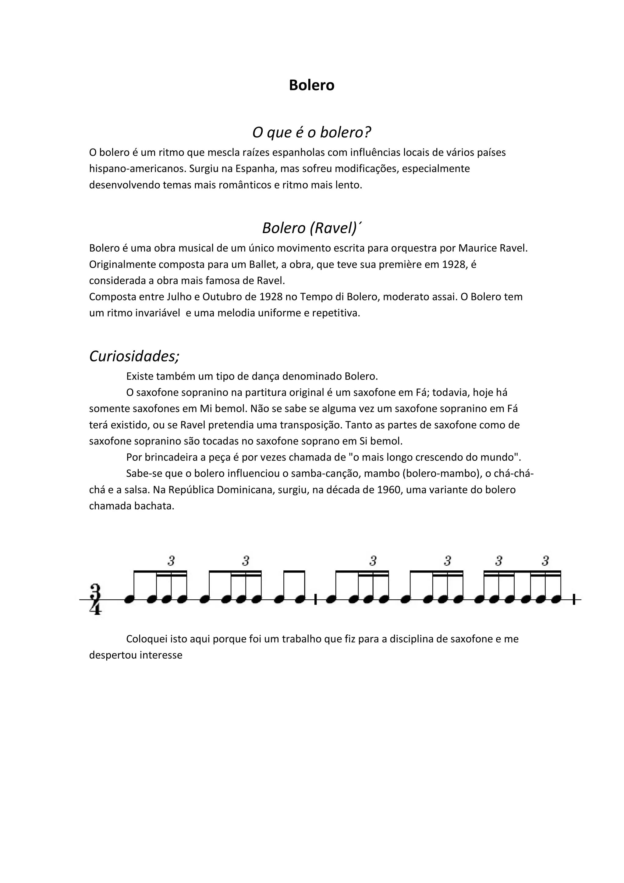 Bolero | PDF