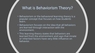 Bolero, B.F. Skinner Theory of Behaviorism.pptx