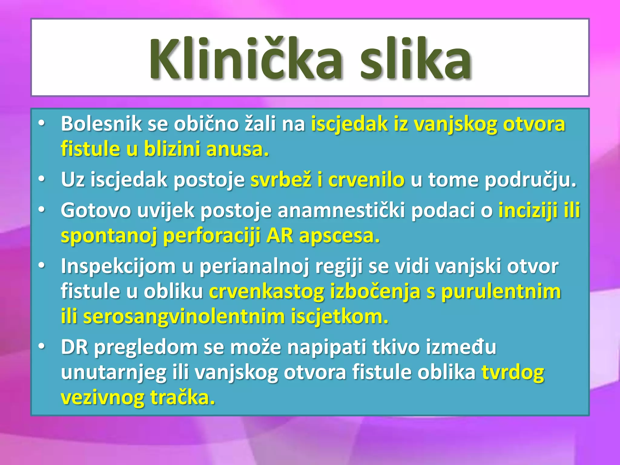 Bolesti anusa i anorektalne regije | PPSX