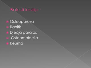 Bolesti kostiju | PPTX