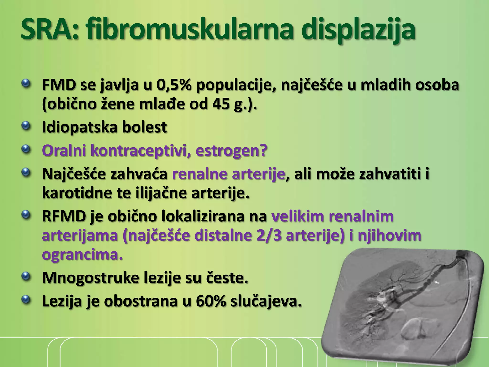 Bolesti renalnih i visceralnih arterija | PPSX