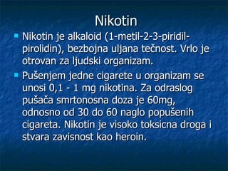 Bolest zavisnosti pušenja | PPT