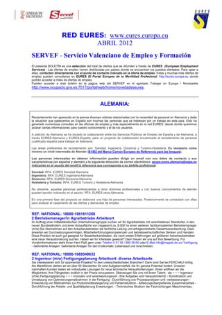 Boletin eures abril 2012 | PDF
