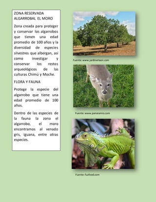 Boletin informativo Recursos Naturales de la region La Libertad | DOCX
