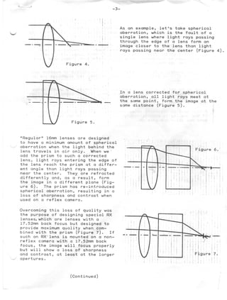 Bolex lenses for bolex 16mm cameras information brochure_english | PDF