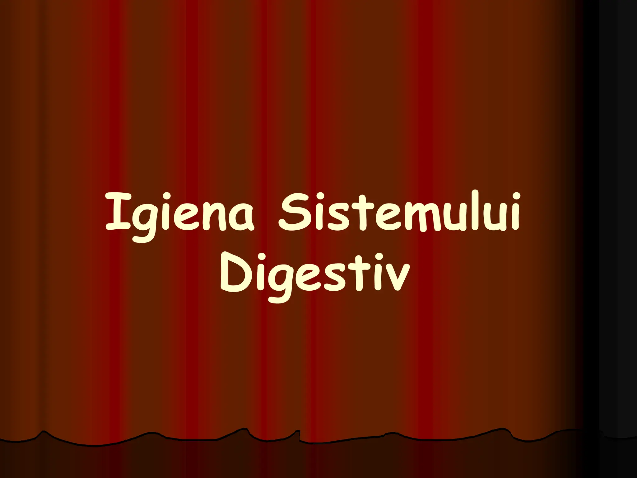 Bolile digestive la om, prezentare cl.11