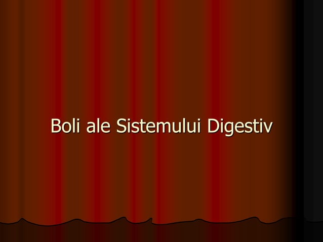 Bolile digestive la om, prezentare cl.11