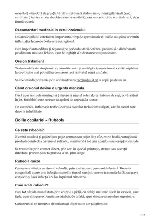 Care sunt bolile copilariei si cum se trateaza | alternamed.ro