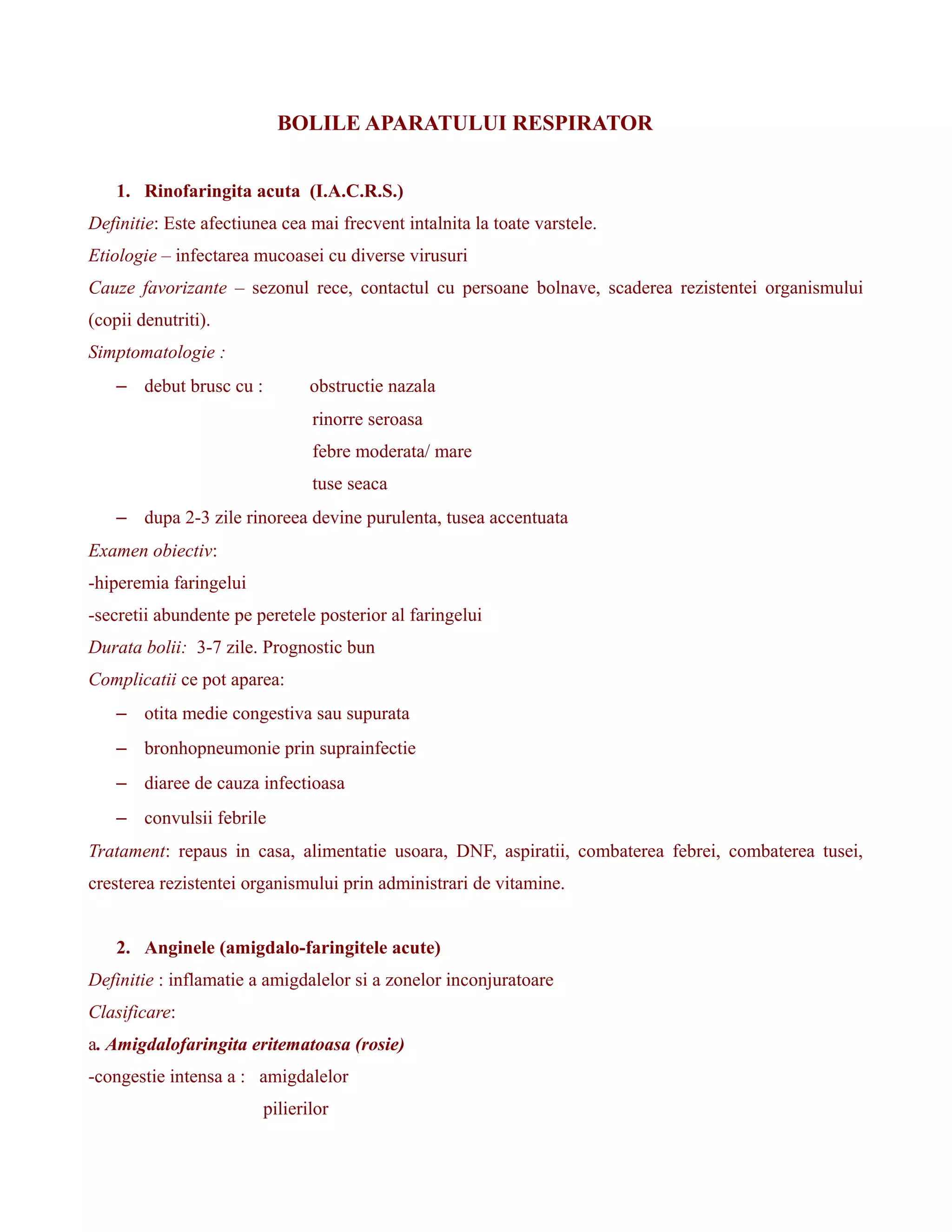 Bolile ap.respirator pediatrie | ODT