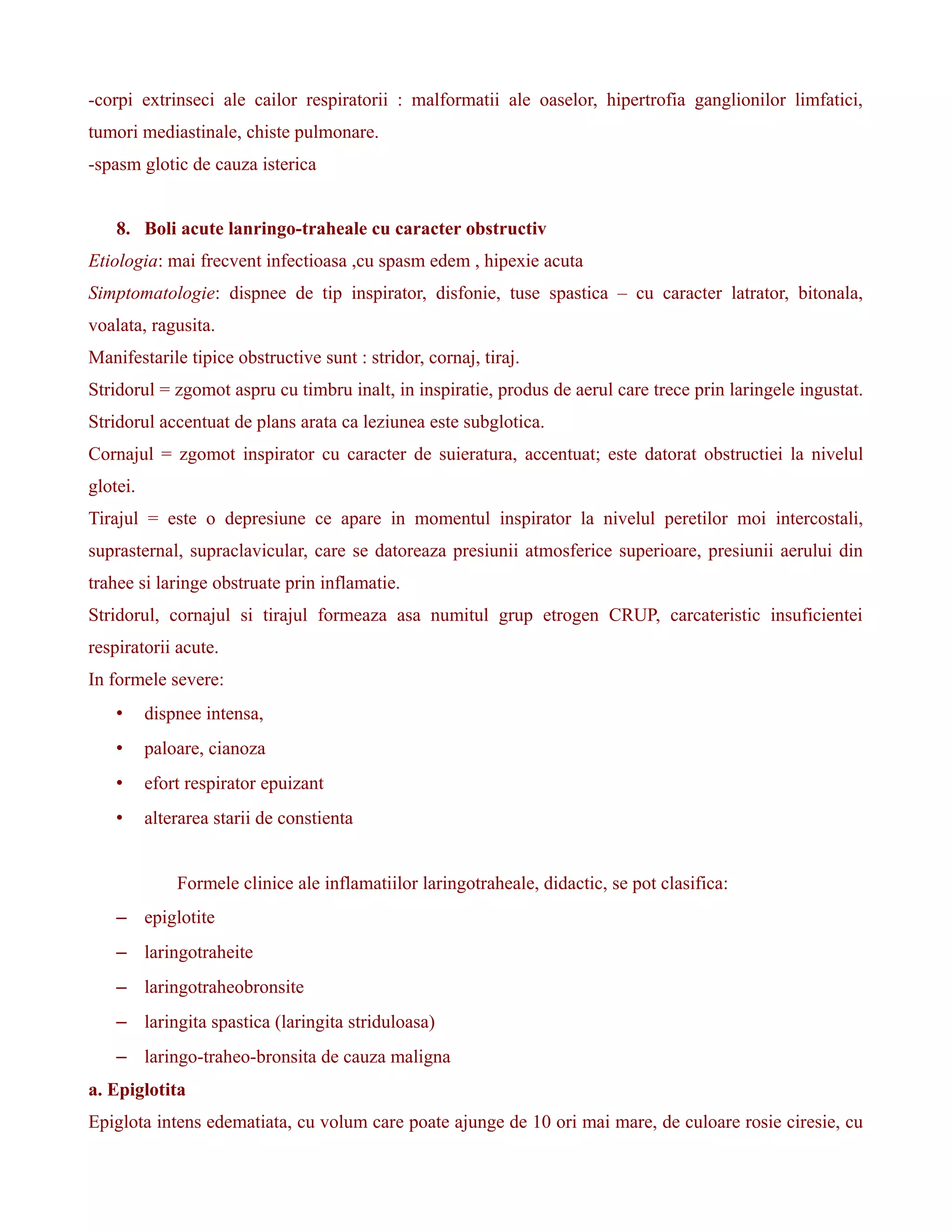 Bolile ap.respirator pediatrie | ODT