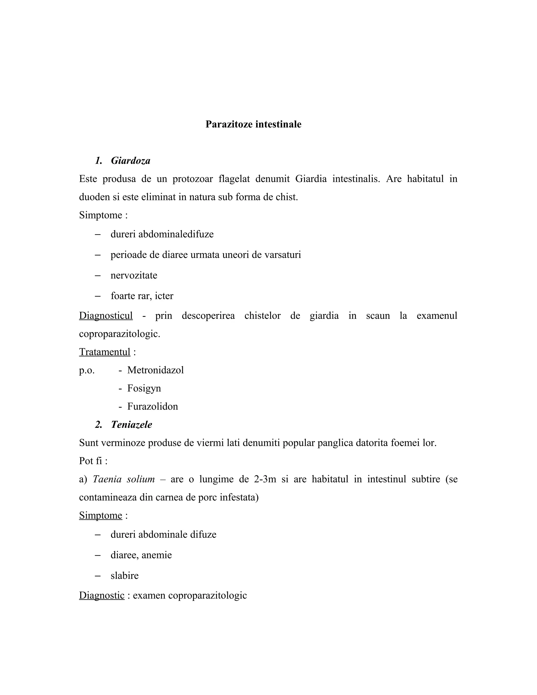 Bolile aparatului digestiv | DOC