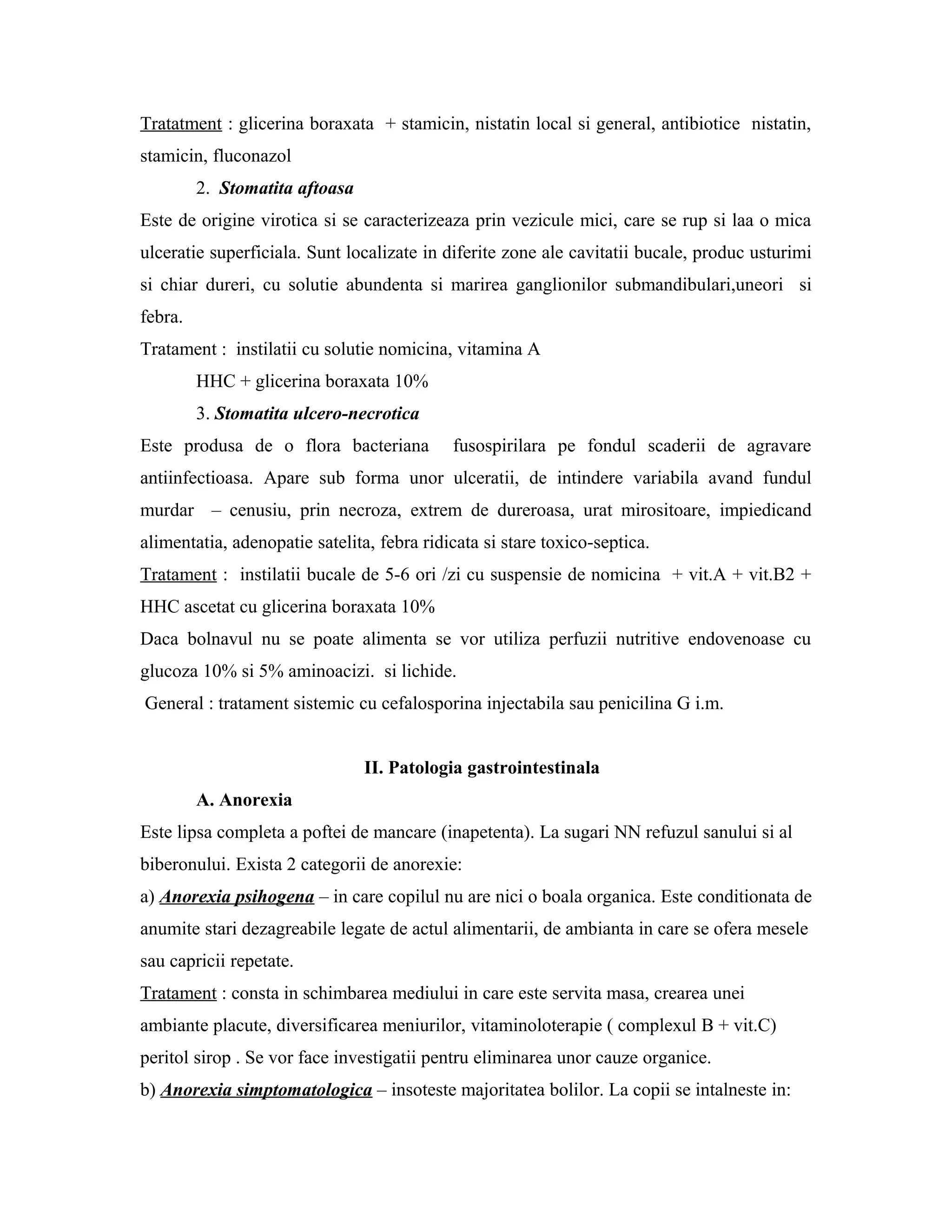 Bolile aparatului digestiv | DOC