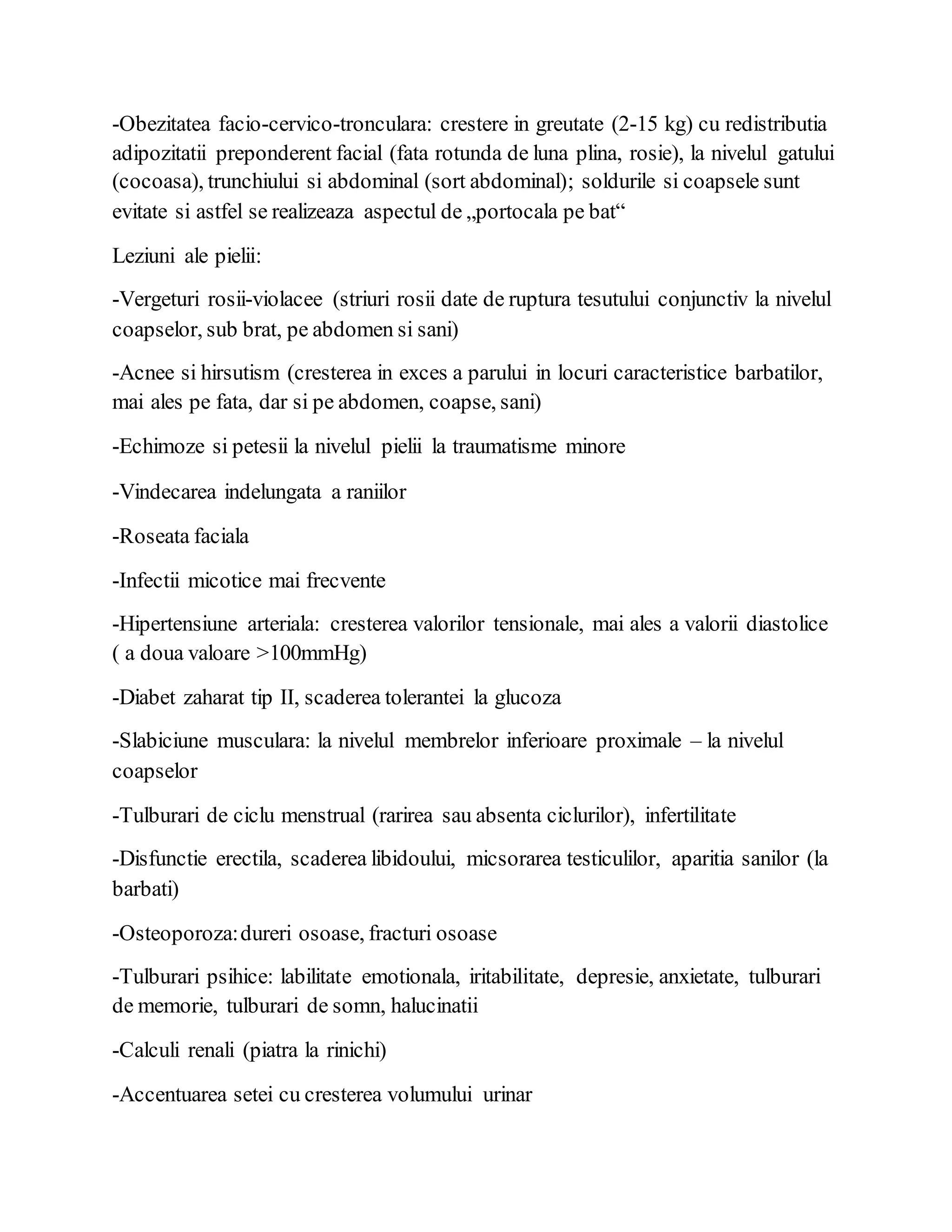 Bolile glandelor suprarenale | DOCX