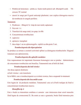 Bolile sangelui | ODT