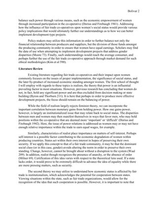 Bolivar- Research Proposal, Sociopolitical Variables of Development | PDF