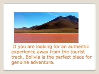 Bolivia discovery | PPTX | Travel