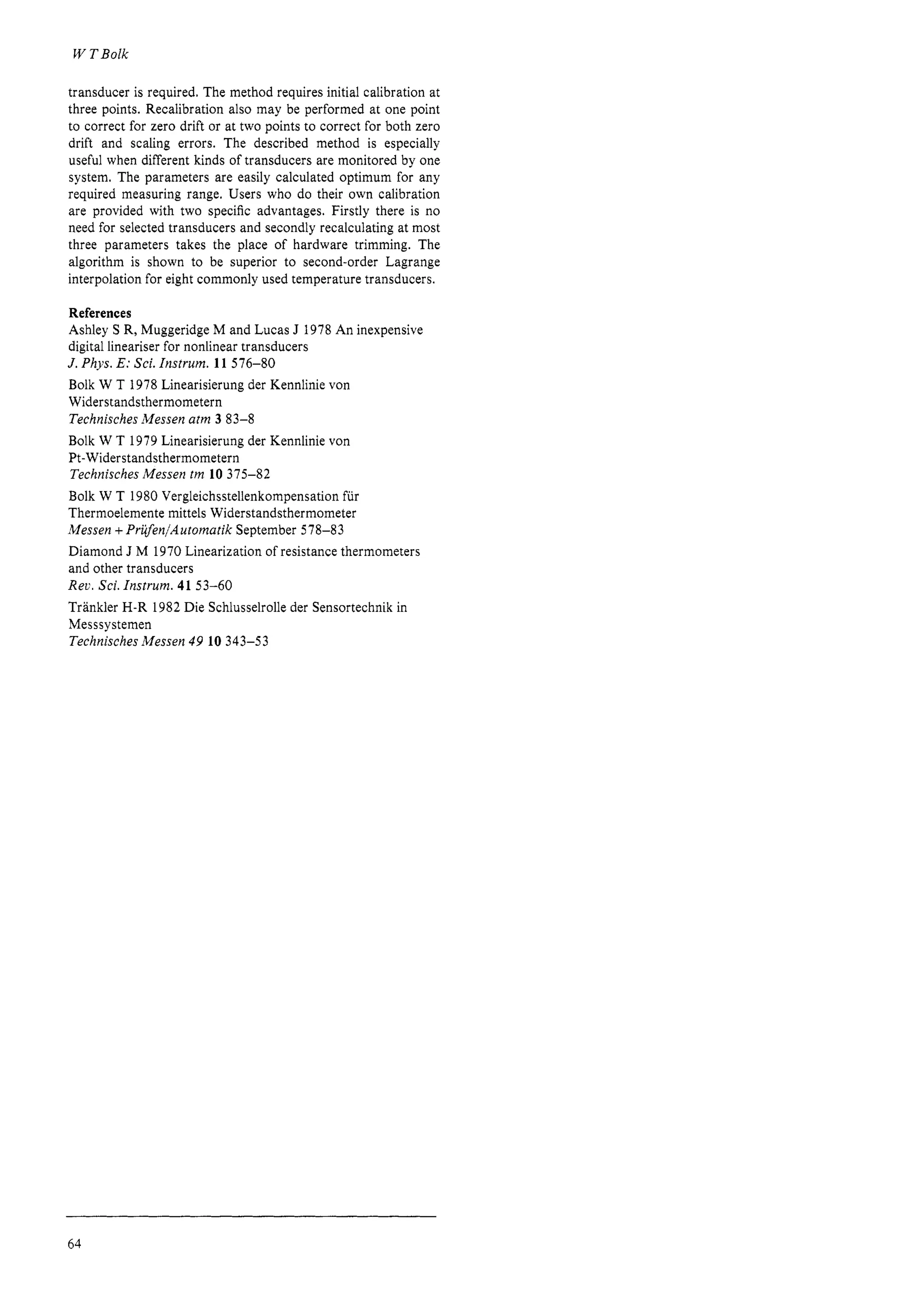 Bolk method of Linearization of sensors and implementation using signal conditioing devices ...