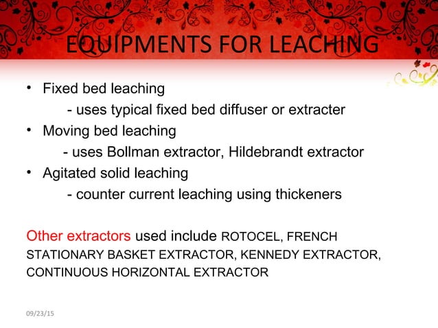 Bollman extractor | PPT | Chemistry | Science