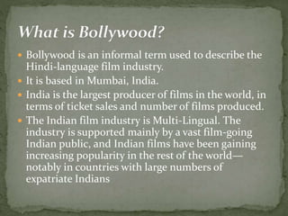 Industry Research: Bollywood | PPT