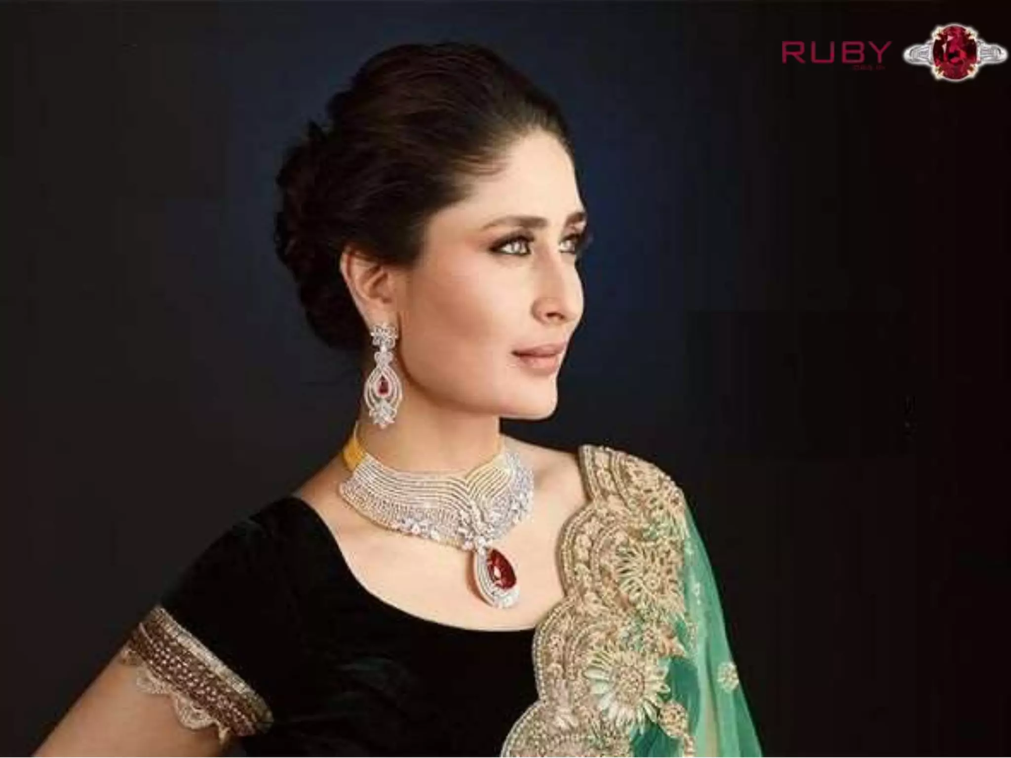 Bollywood actress kareena kapoor wearing ruby gemstone jewelry | PPT