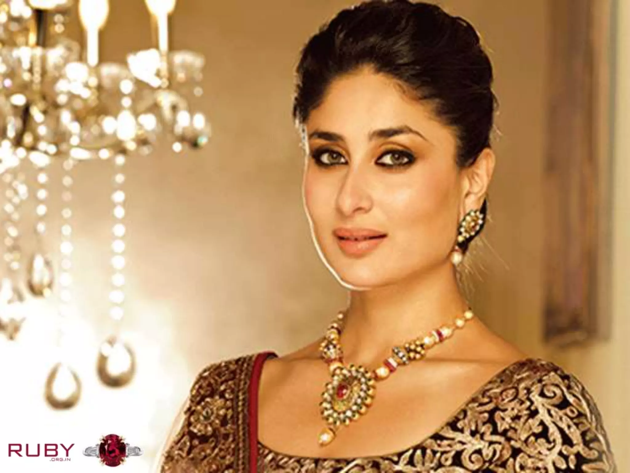 Bollywood actress kareena kapoor wearing ruby gemstone jewelry | PPT