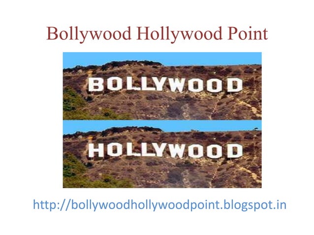 Bollywood hollywood point | PPTX