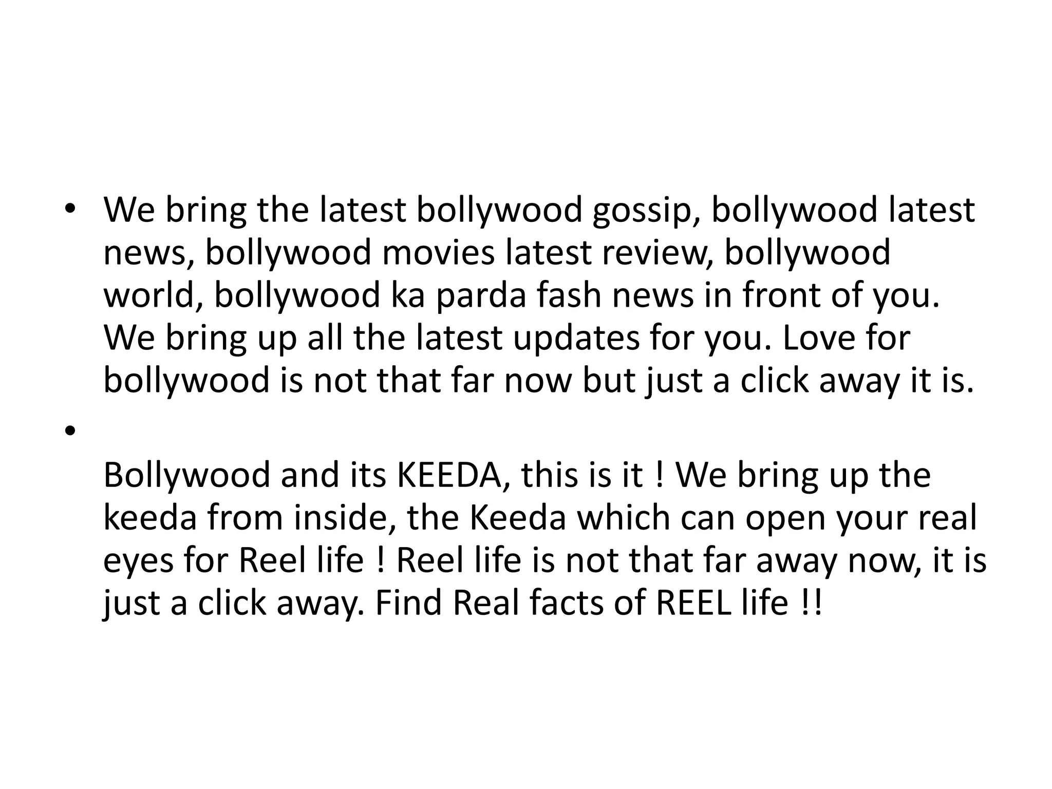 Bollywood keeda | PPTX
