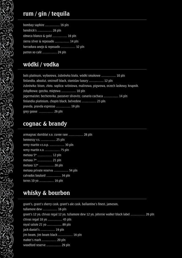 Bollywood lounge drinkmenu | PDF