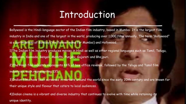 bollywood ppt.pptx | Movies | Entertainment
