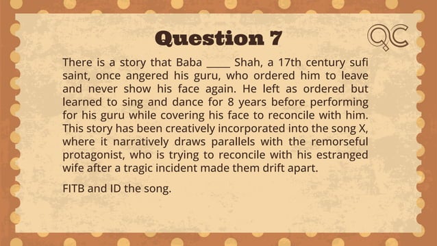 Bollywood Quiz' 25 - 19th March, 2025 - Quiz Club, NITW | PDF