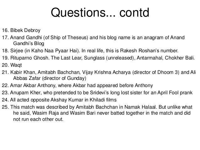 Bollywood Quiz Answers bollywood-quiz-answers