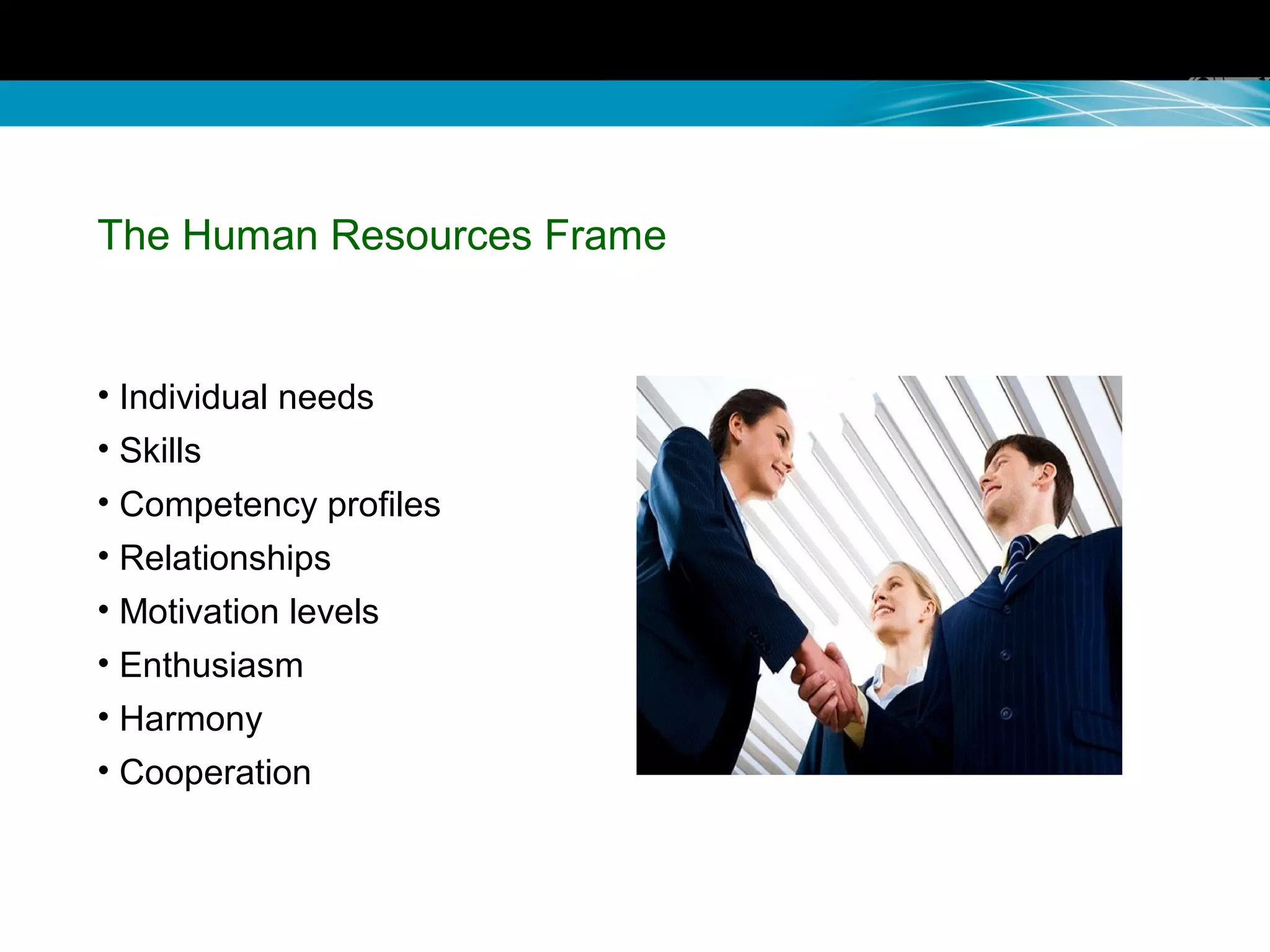Bolman & Deal's Four Frames for Organisational Analysis | PPT
