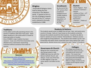 Universita di Bologna | PPTX