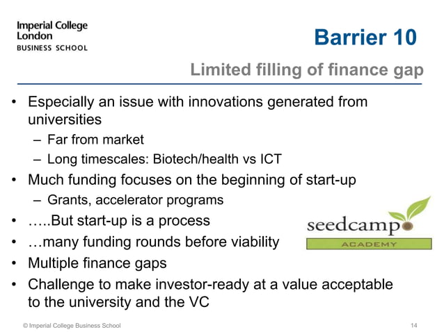 Barriers to technology transfer and policies - Mike Wright | PPTX