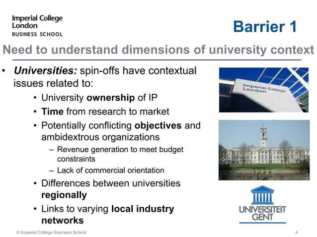 Barriers to technology transfer and policies - Mike Wright | PPTX