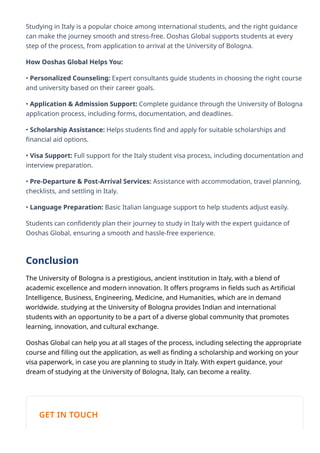 University of Bologna | Courses, Fees & Admission Guide | PDF