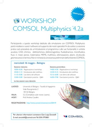 Workshop Multiphysics 4.2a