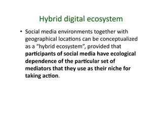 Spatial narratives in hybrid ecosystems | PPT