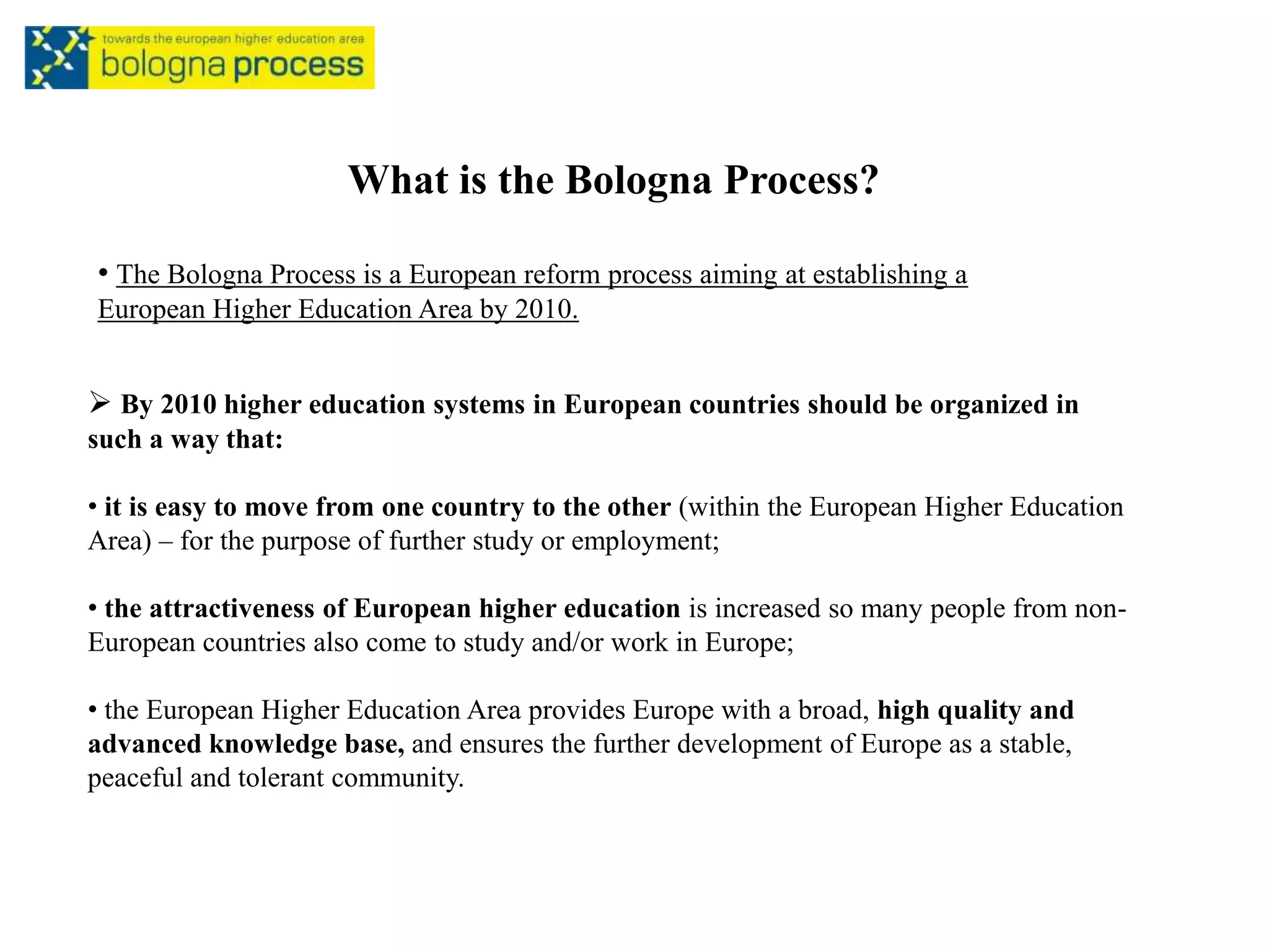 Bologna process in Turkey | PPTX