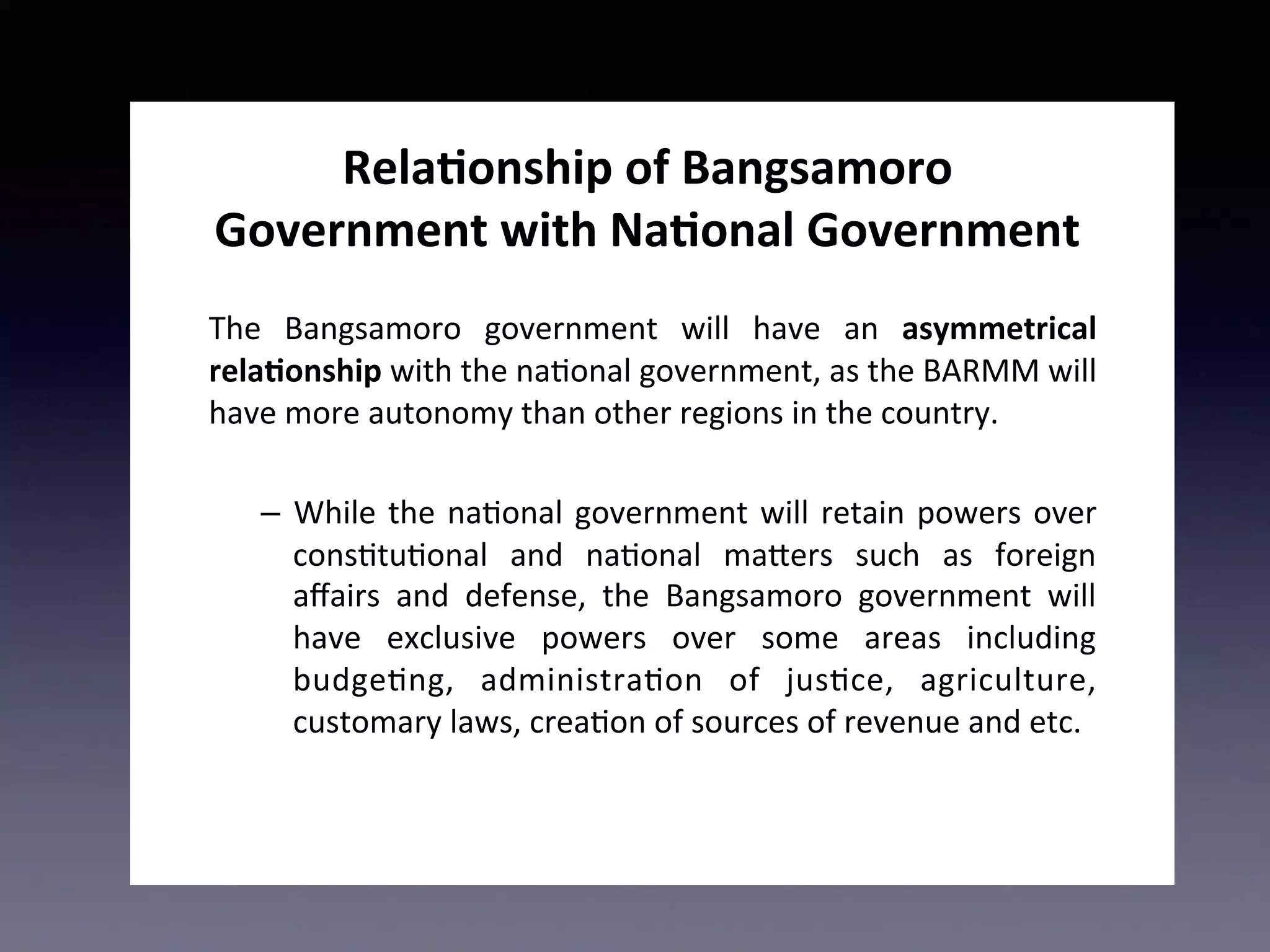 Bangsamoro Organic Law | PDF
