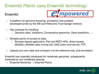Ensembl Plants: Visualising, mining and analysing crop genomics data | PDF